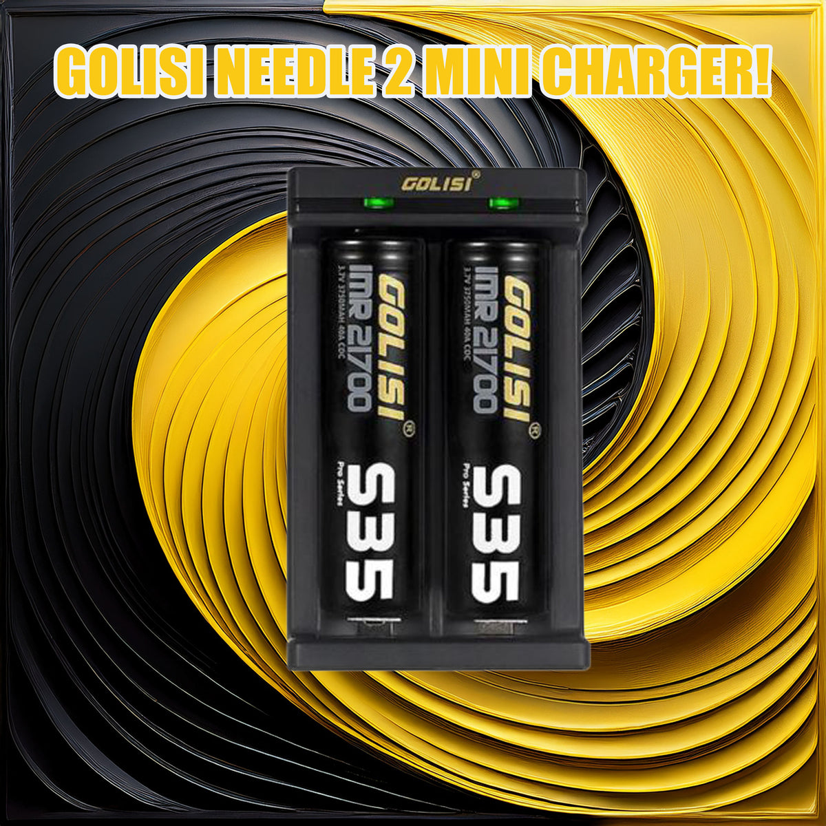Golisi - Needle 2 Compact Mini Battery Charger – Vegetable Glycerine